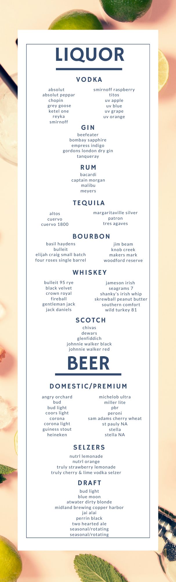 Drinks – Brooklyn Boyz